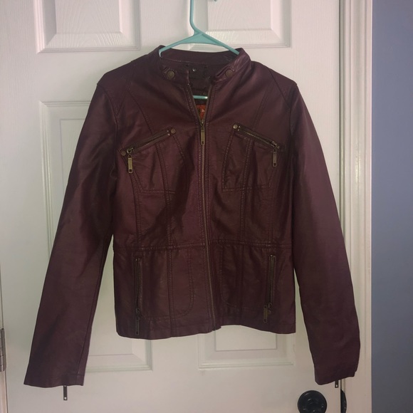 Jackets & Coats | Maroon Jacket | Poshmark